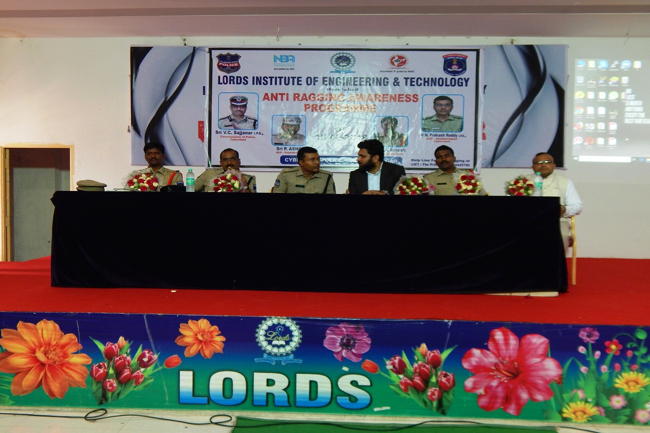 Anti-Ragging Awareness Program - Lords Institute of Engineering and ...