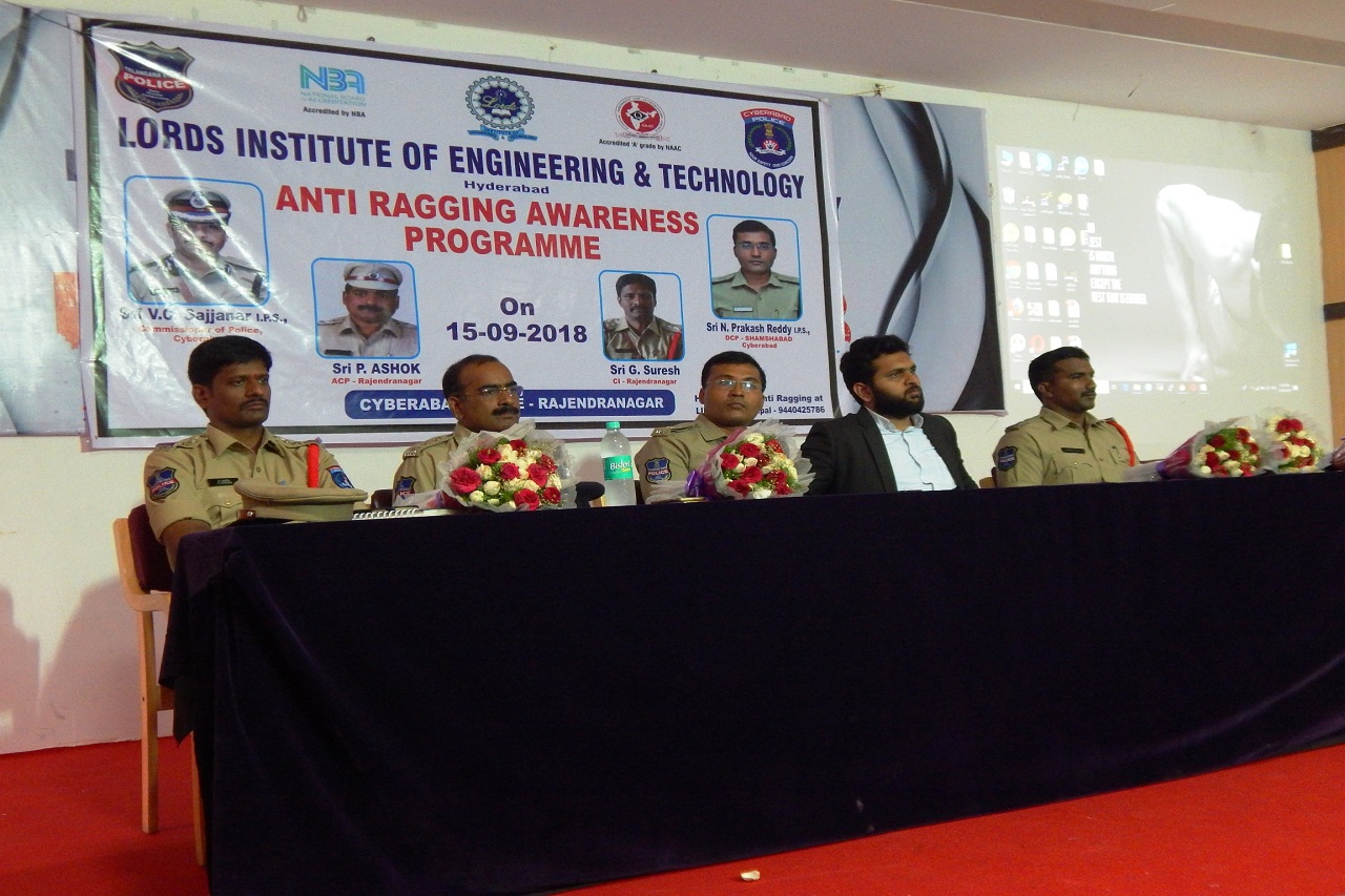Anti-Ragging Awareness Program - Lords Institute of Engineering and ...
