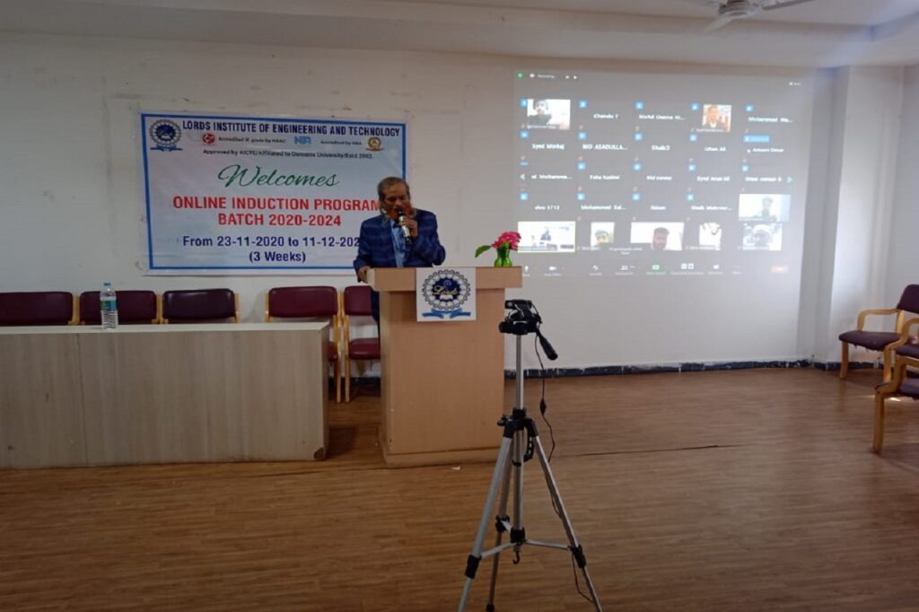 Online Induction Programme - Lords Institute of Engineering and Technology