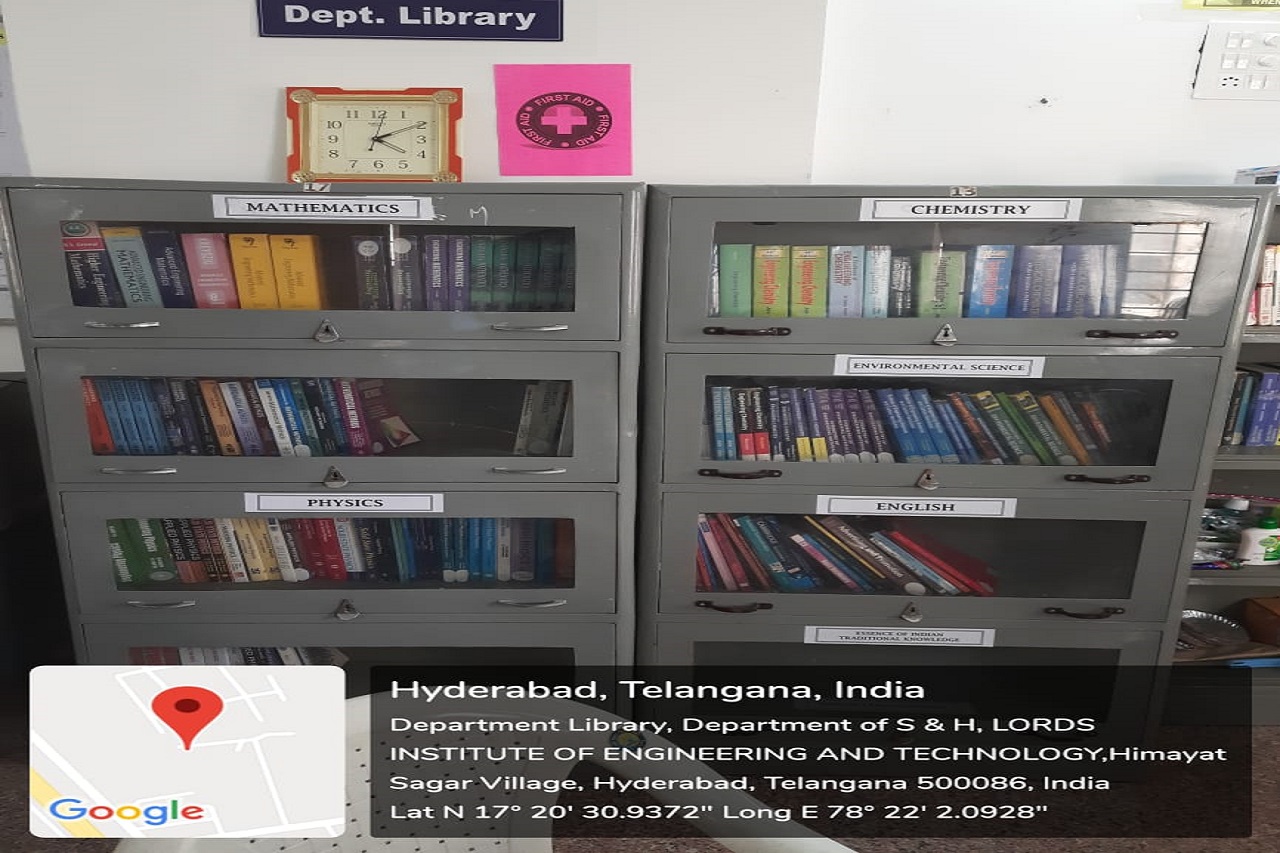 Department Library - Lords Institute of Engineering and Technology