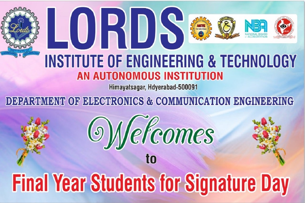 ECE-Project Expo and Signature Day - Lords Institute of Engineering and ...
