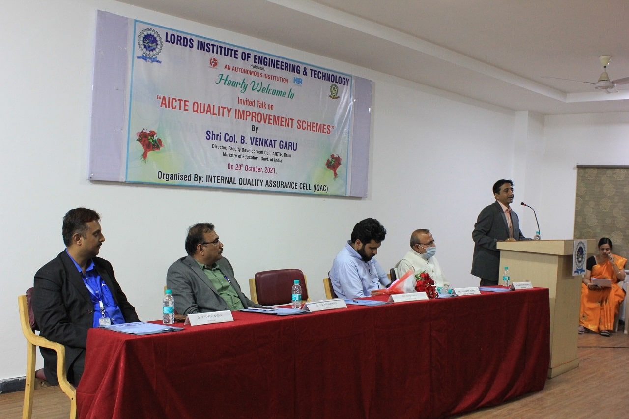 Invited Talk on AICTE Quality Improvement Schemes (AQIS) - Lords ...