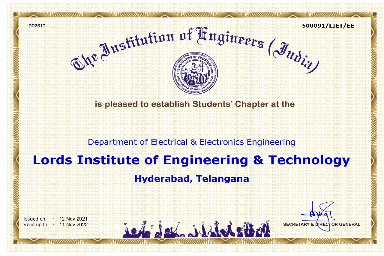 Launch of IEI Student Chapter - Lords Institute of Engineering and ...