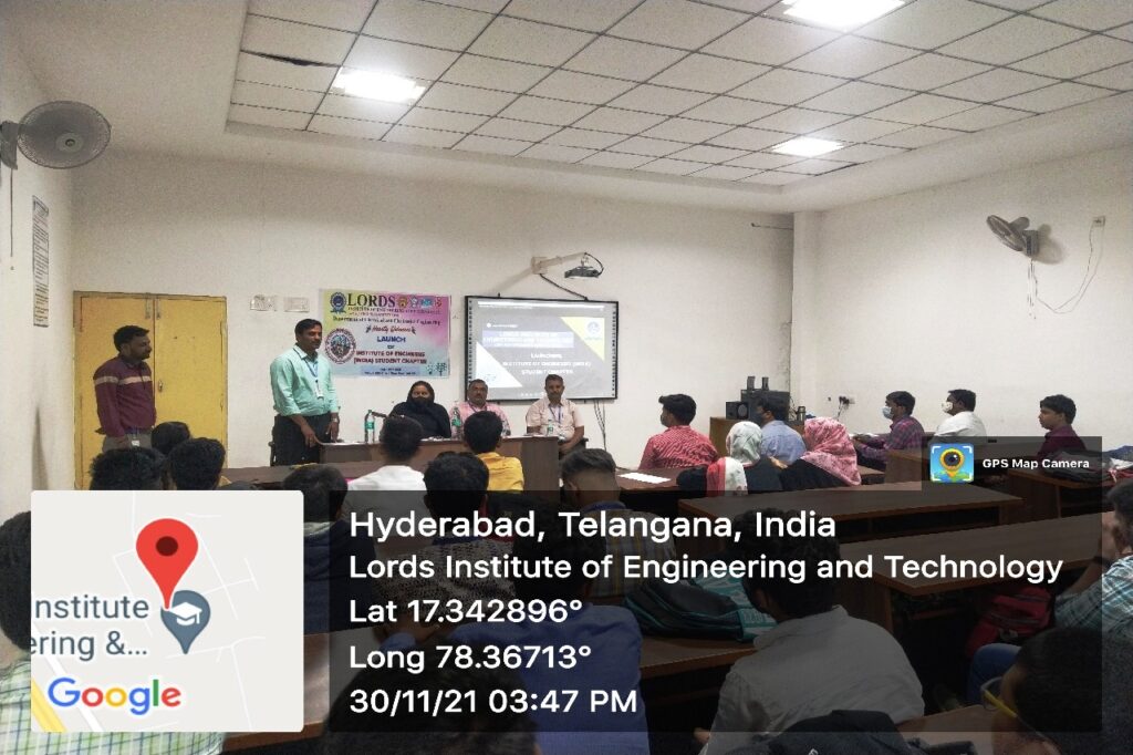 Launch of IEI Student Chapter - Lords Institute of Engineering and ...