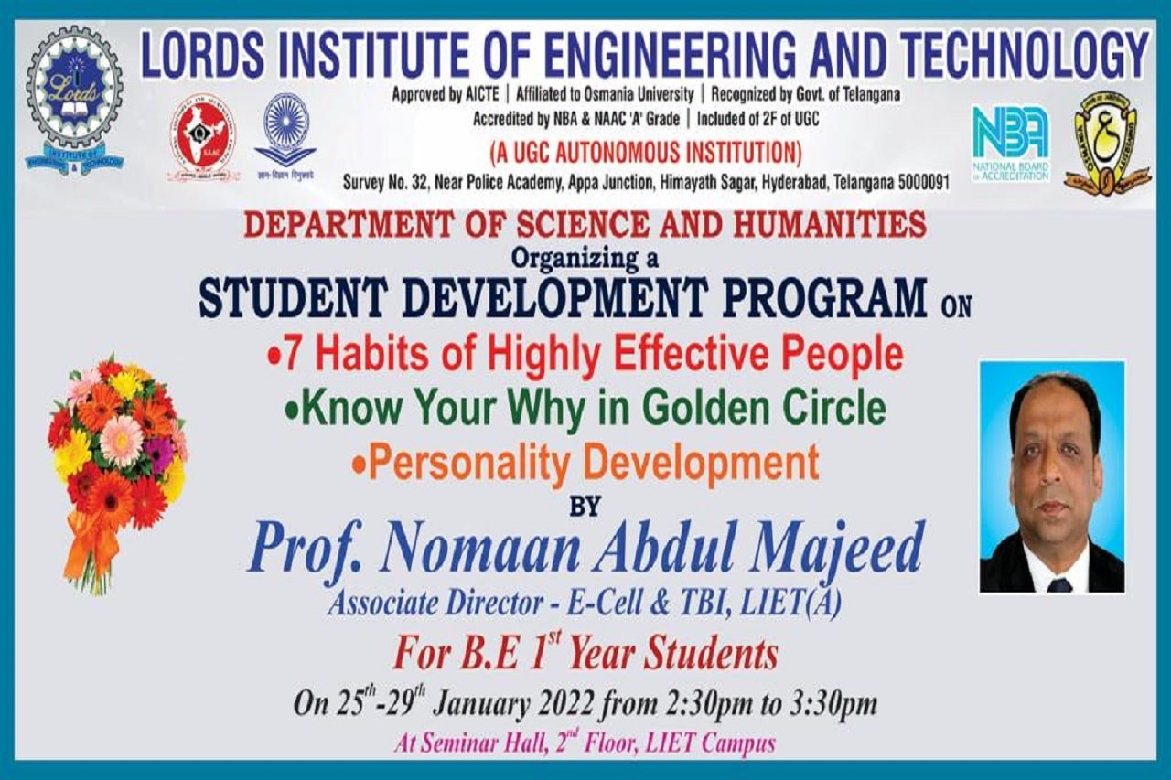 Student Development Programme - Lords Institute of Engineering and ...