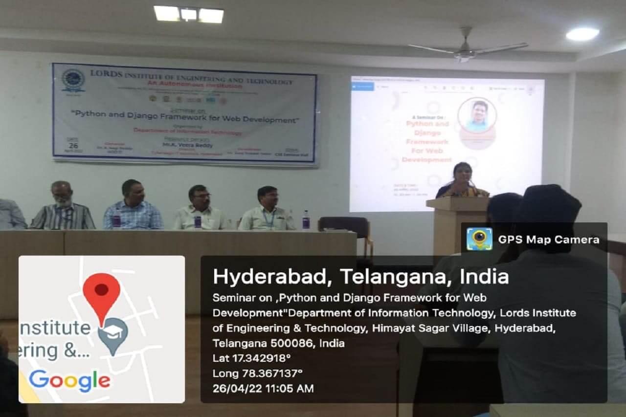 Seminar on Python and Django framework for Web Development - Lords ...