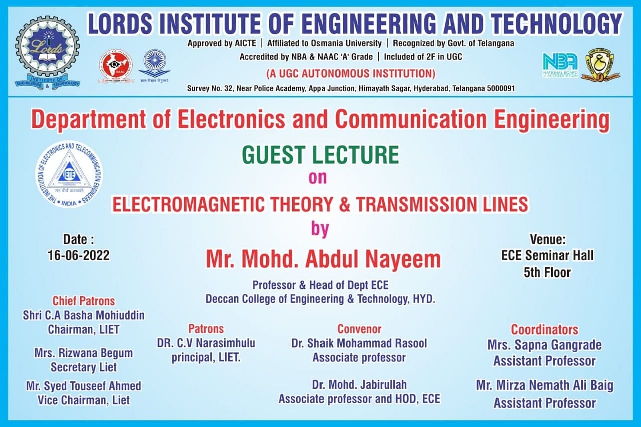 Lords Institute of Engineering and Technology – Official Website