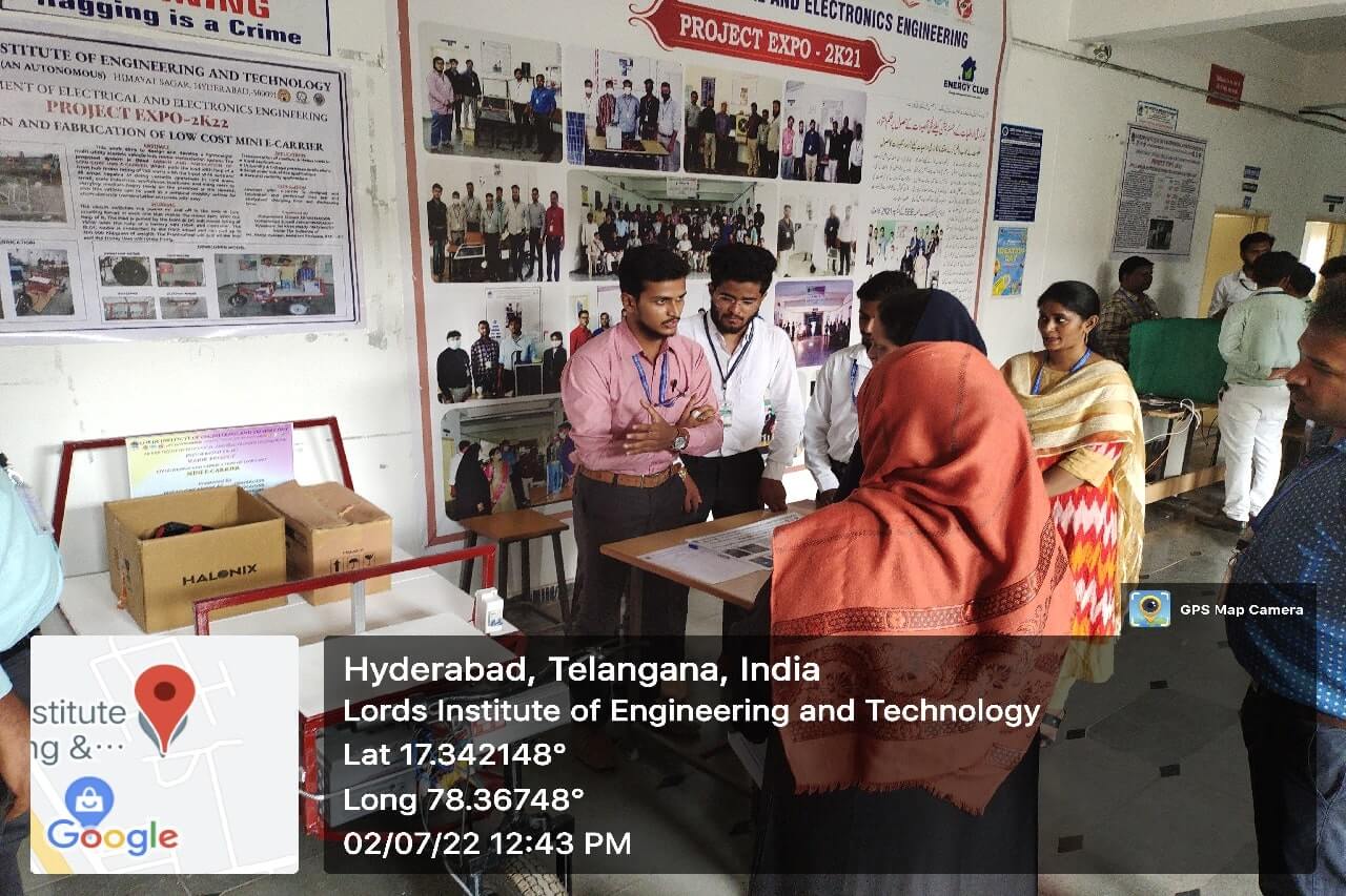 Project Expo - 2K22 (EEE) - Lords Institute of Engineering and Technology