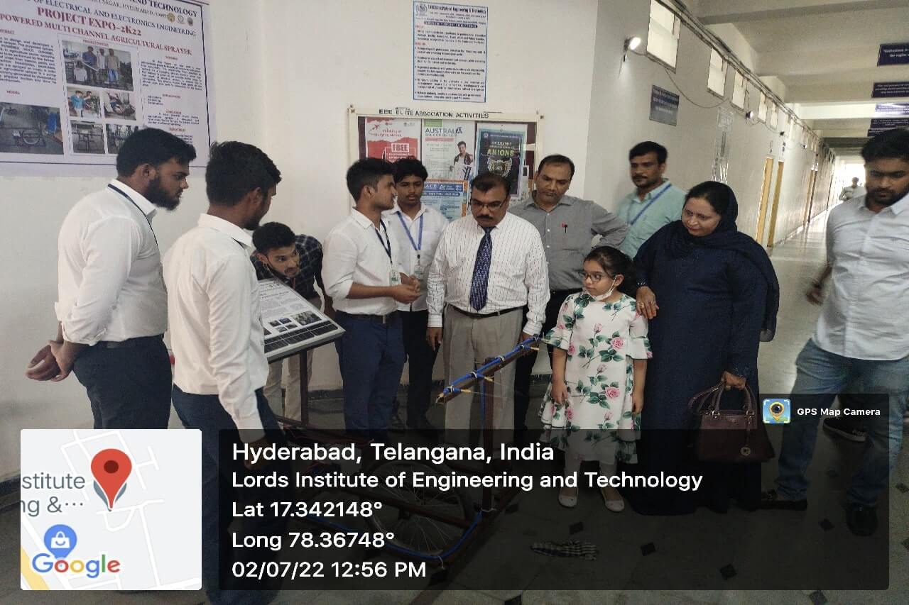 Project Expo - 2K22 (EEE) - Lords Institute of Engineering and Technology