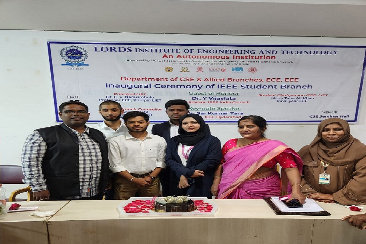 Inauguration of IEEE Student Branch - Lords Institute of Engineering and Technology