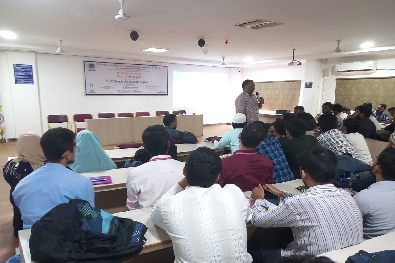 Seminar on Full Stack Web Development - Lords Institute of Engineering ...