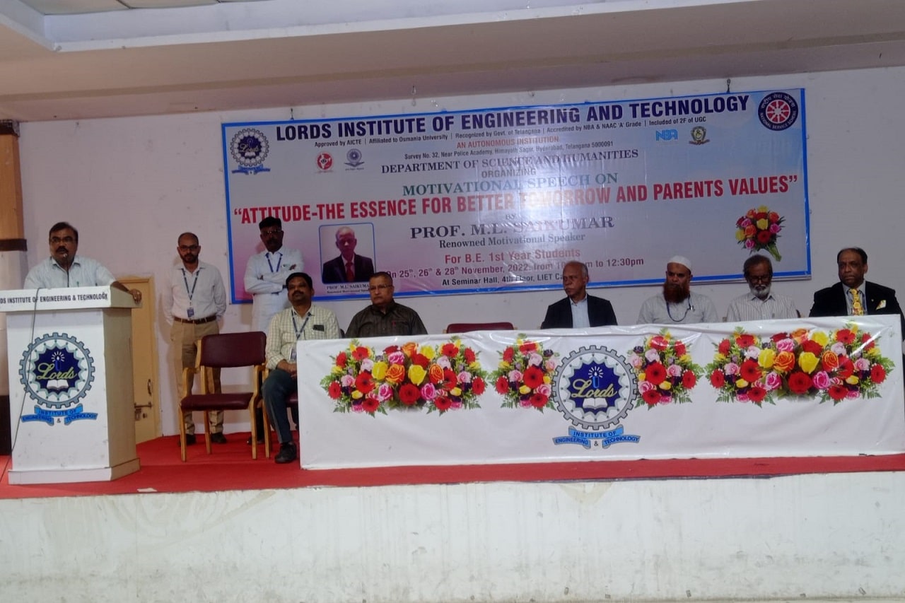 Motivational Lecture on Attitude - Lords Institute of Engineering and ...
