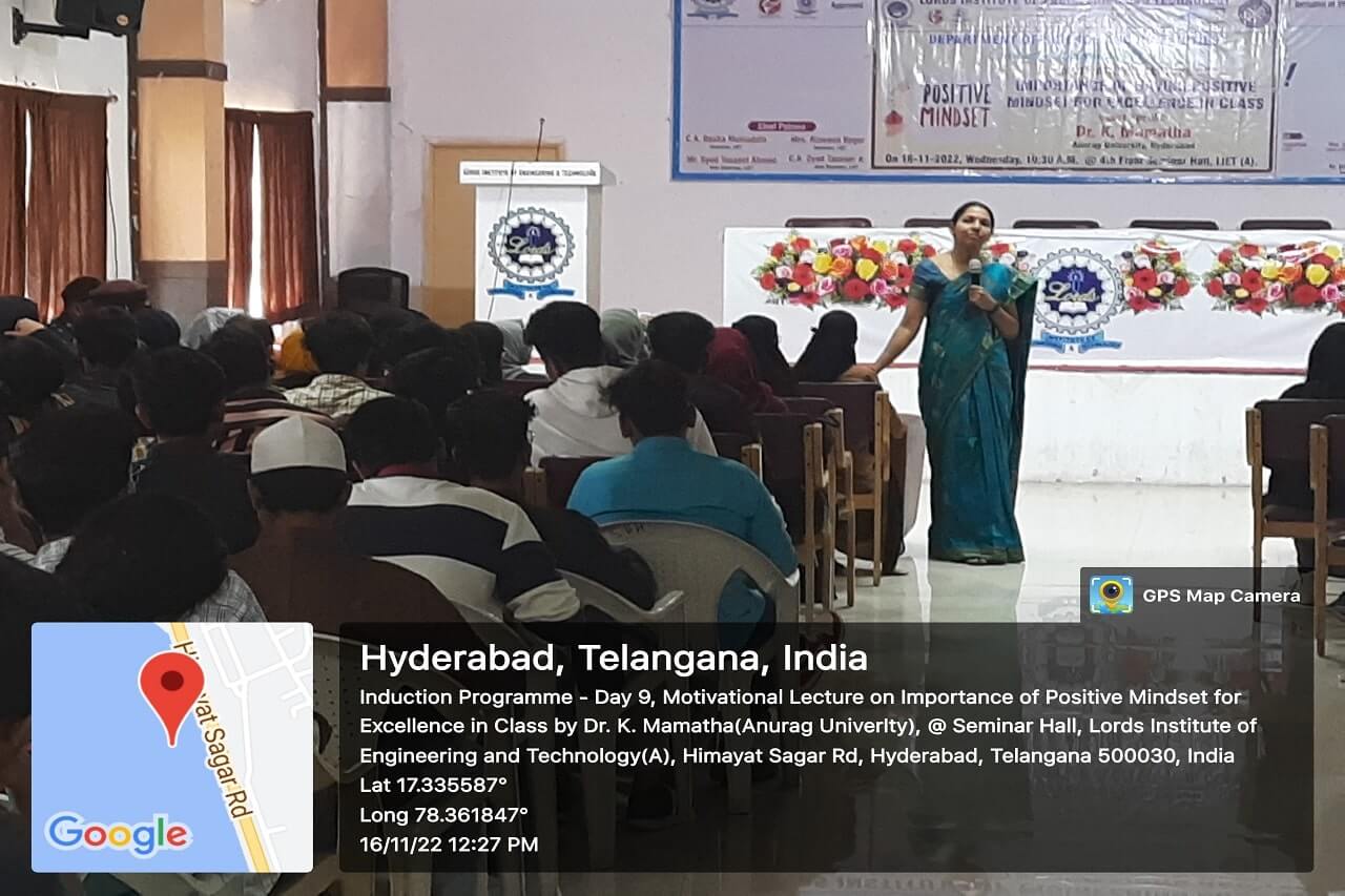 Positive Mindset for Excellence in Class - Lords Institute of ...