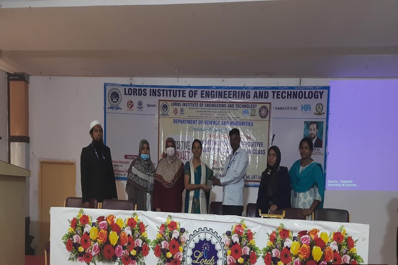 Positive Mindset for Excellence in Class - Lords Institute of ...