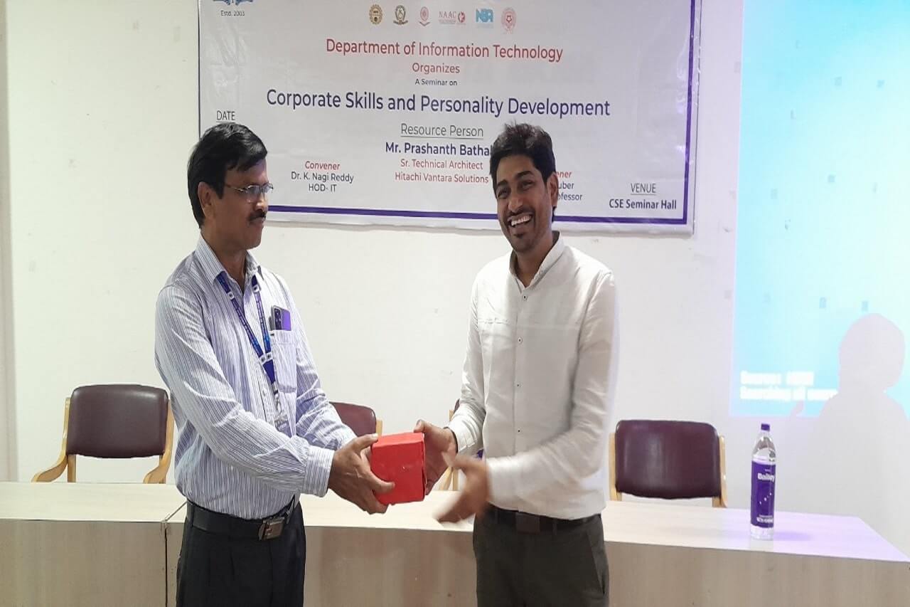 Corporate Skills & Personality Development - Lords Institute of Engineering and Technology