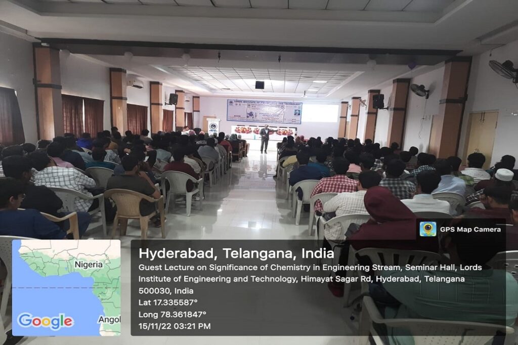 Guest Lecture on Significance of Chemistry in Engineering Stream - Lords Institute of ...