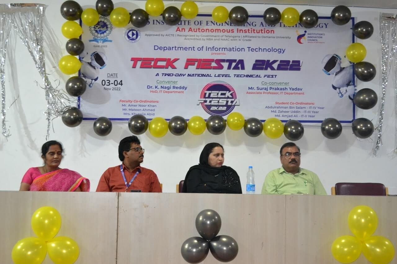 National level Technical Fest Teck Fiesta 2k22 - Lords Institute of ...