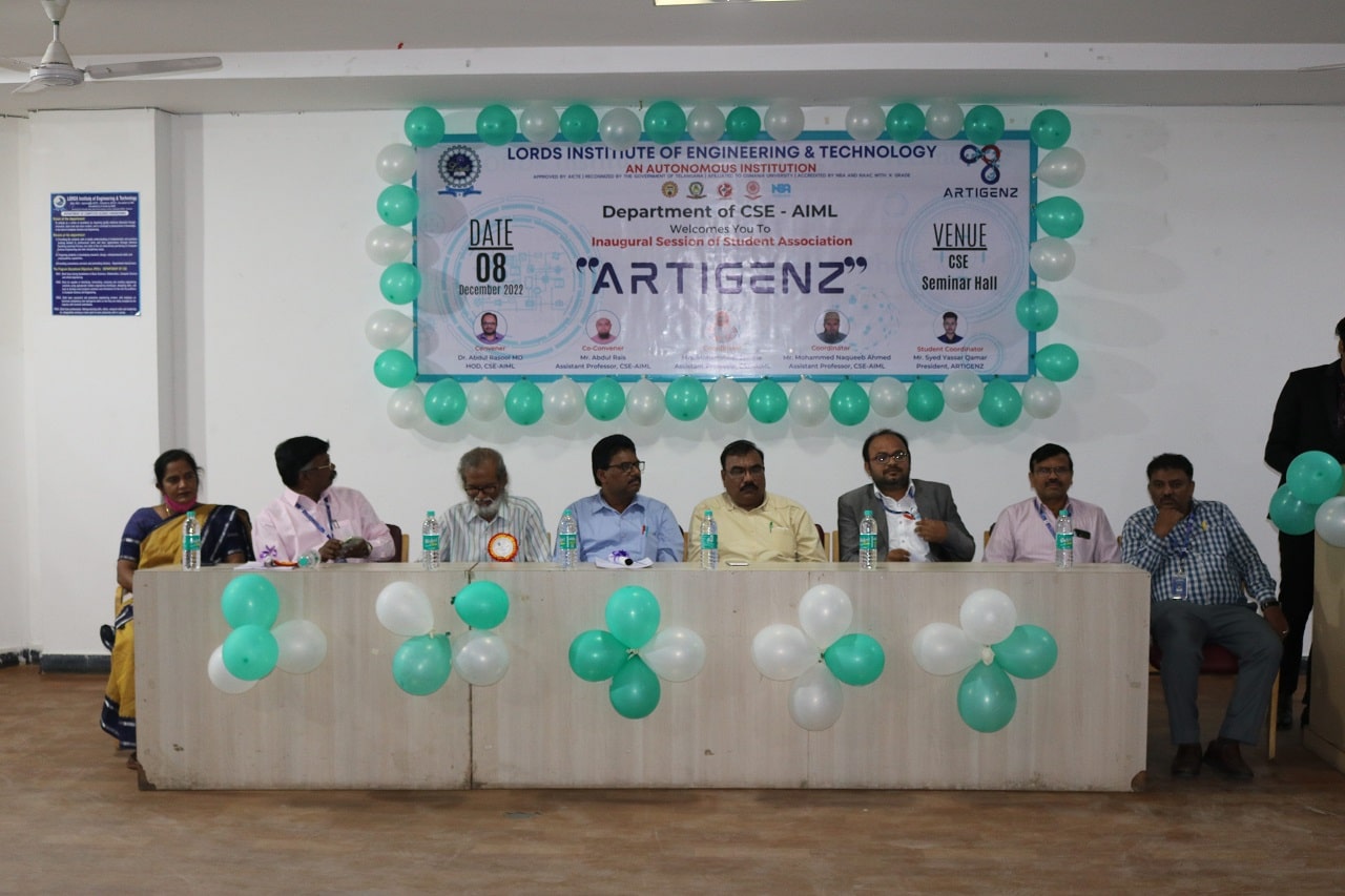 Inauguration of Artigenz - Lords Institute of Engineering and Technology