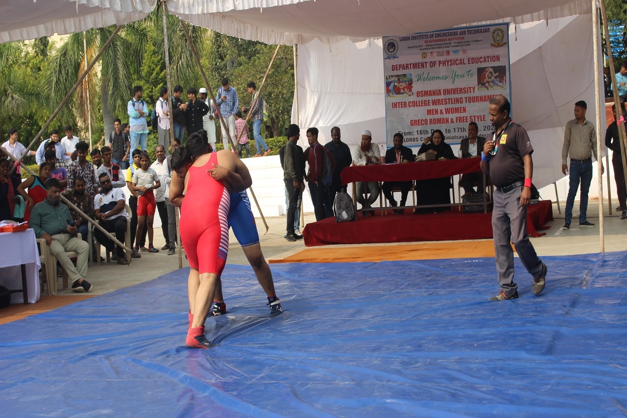 Osmania University Inter College Wrestling Tournament - Lords Institute ...