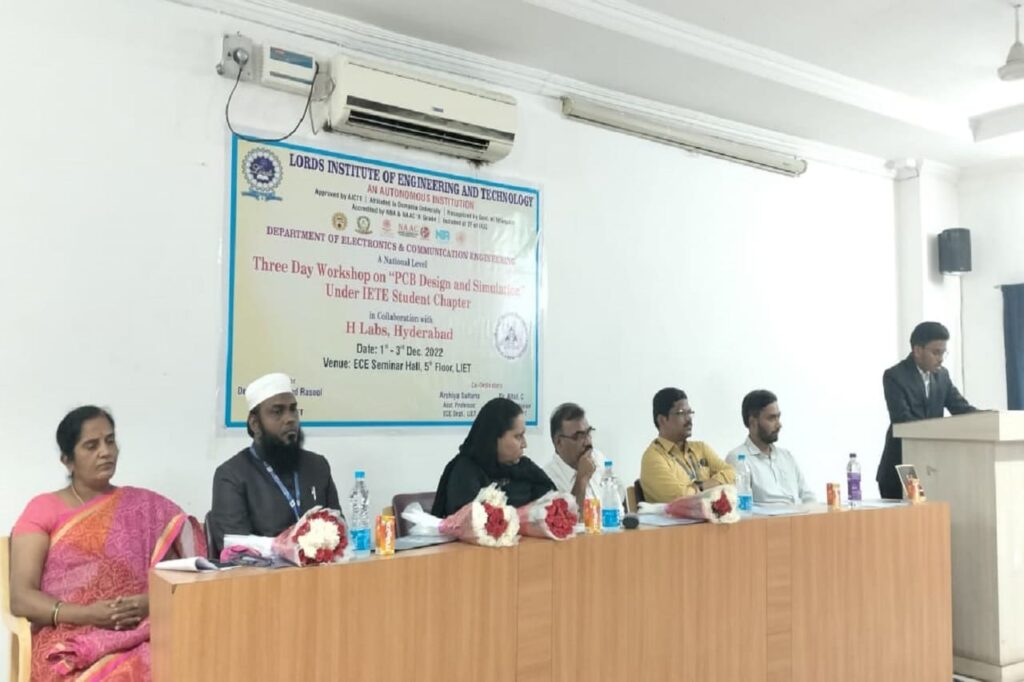 A National level 3 days workshop on ” PCB Design and Simulation ...