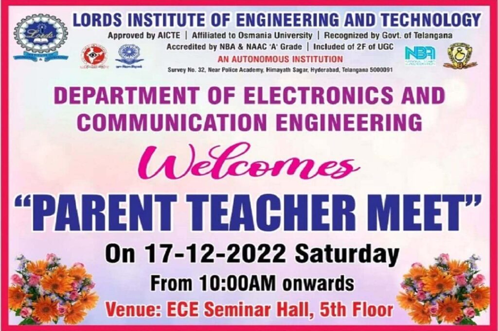 Parent Teachers Meeting – ECE - Lords Institute of Engineering and ...