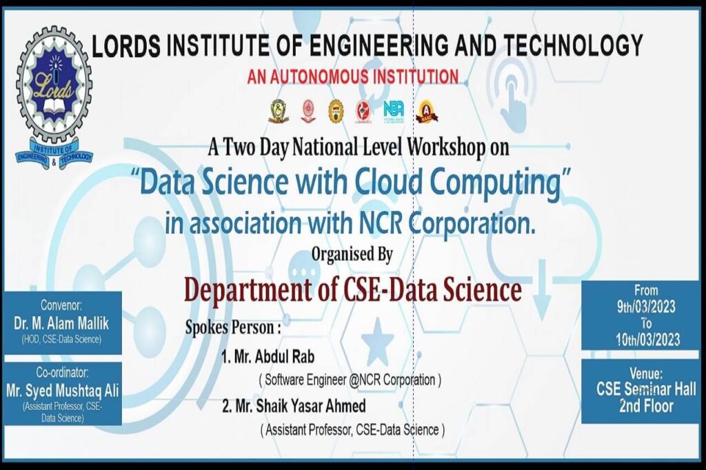 DS with Cloud Computing - Lords Institute of Engineering and Technology