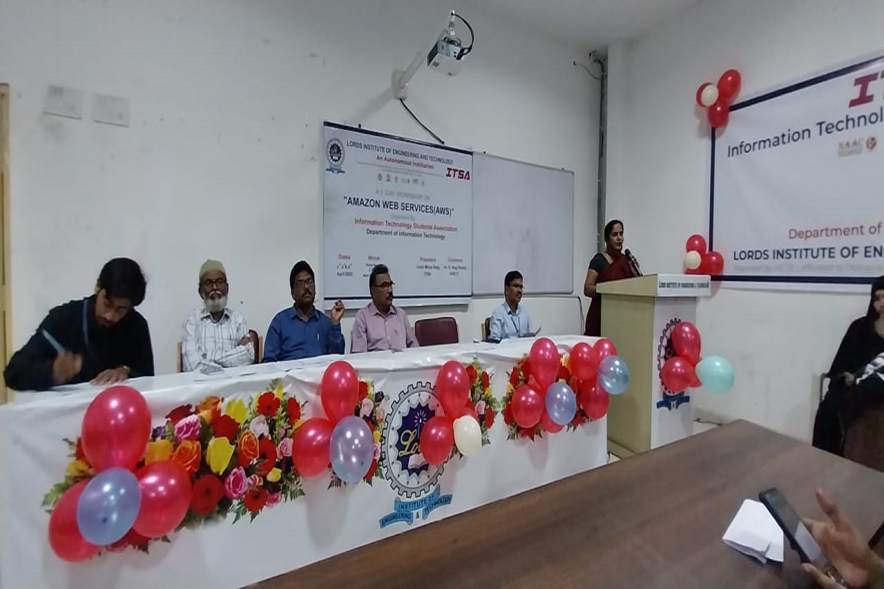 A 3-Day Workshop on Amazon Web Services - Lords Institute of ...