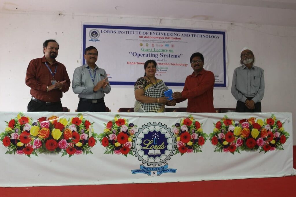 Guest Lecture on Operating Systems - Lords Institute of Engineering and ...