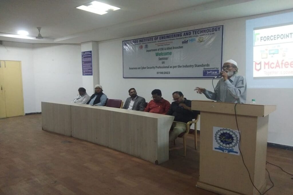 Seminar on Awareness on Cyber Security Professional - Lords Institute ...