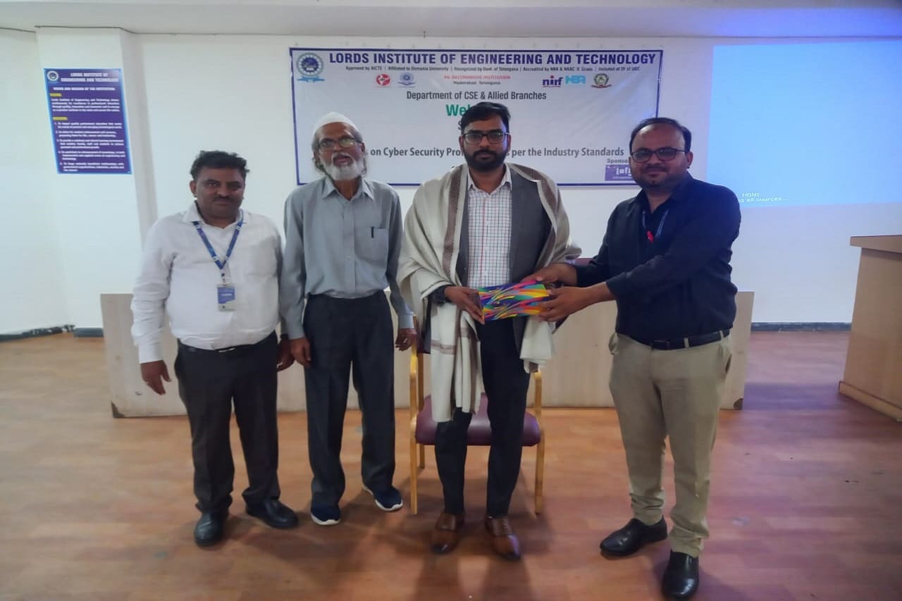 Seminar on Awareness on Cyber Security Professional - Lords Institute ...