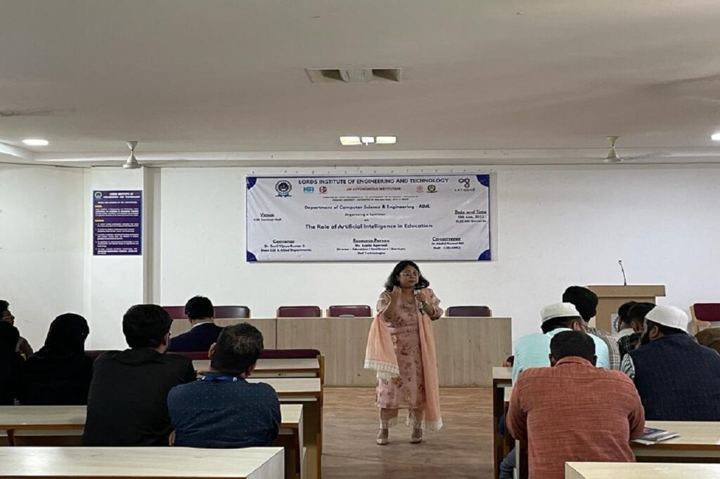 Seminar on role of AI in Education - Lords Institute of Engineering and ...
