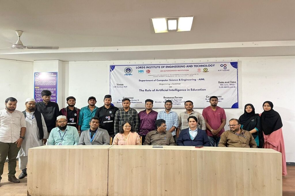 Seminar on role of AI in Education - Lords Institute of Engineering and ...