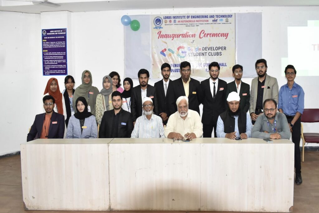 Inauguration Ceremony of Google DSC - Lords Institute of Engineering ...