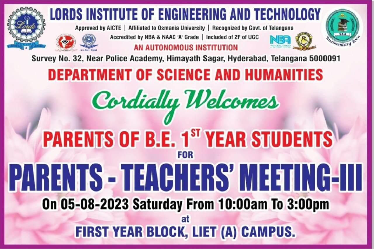Lords Institute of Engineering and Technology – Official Website