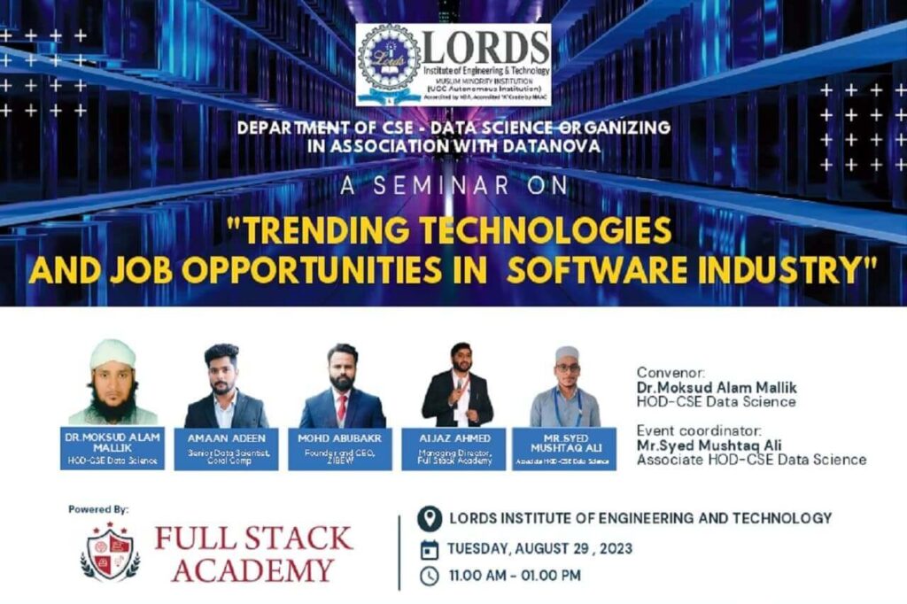 Seminar on Trending Technologies - Lords Institute of Engineering and ...