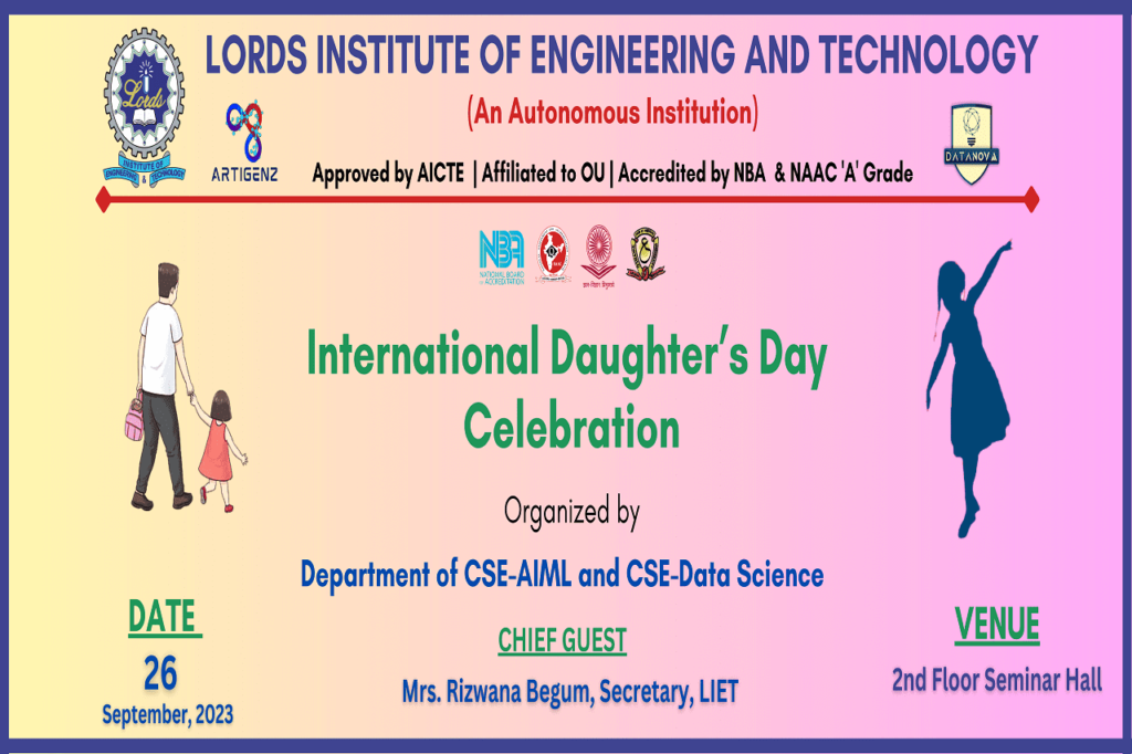 International Daughter’s Day Celebration - Lords Institute of ...