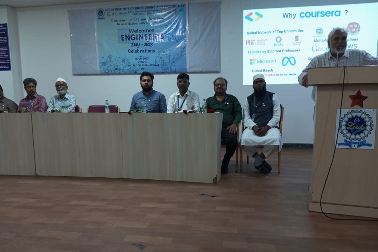 Engineer’s Day Celebration - Lords Institute of Engineering and Technology
