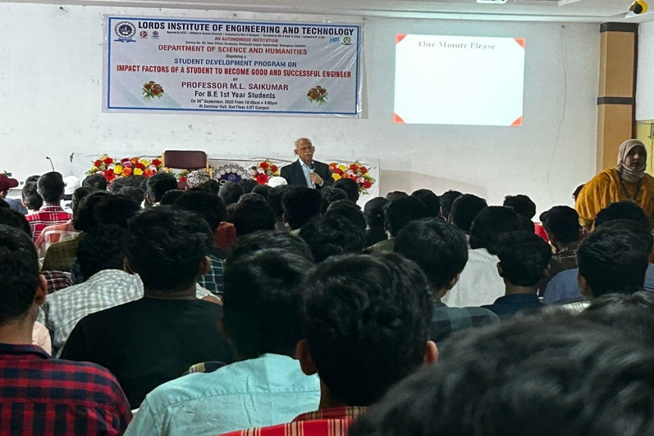Student development program - Lords Institute of Engineering and Technology
