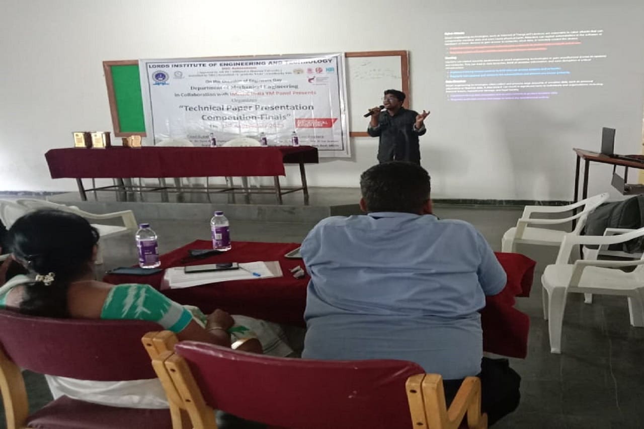 Technical Paper Presentation Competition - Lords Institute of ...