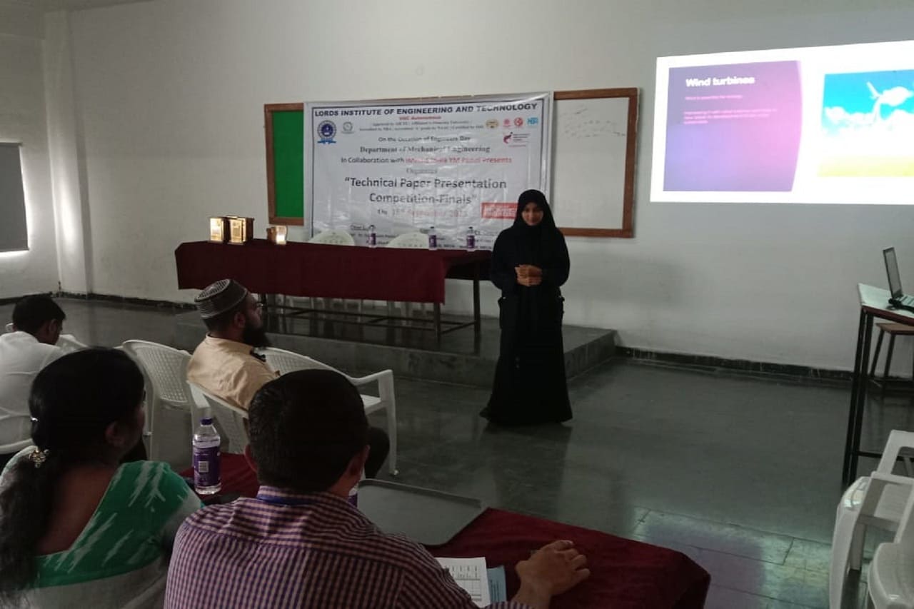 Technical Paper Presentation Competition - Lords Institute of ...