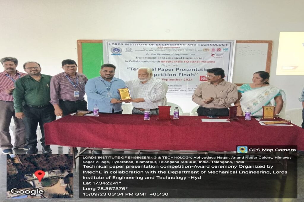 Technical Paper Presentation Competition - Lords Institute of Engineering and Technology