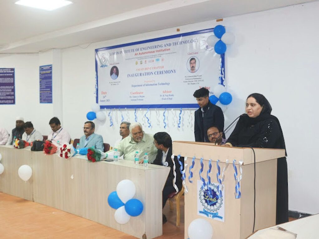 Inauguration of CSI Student Chapter - Lords Institute of Engineering ...