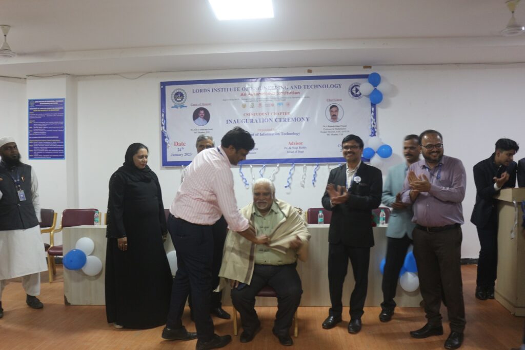 Inauguration of CSI Student Chapter - Lords Institute of Engineering ...