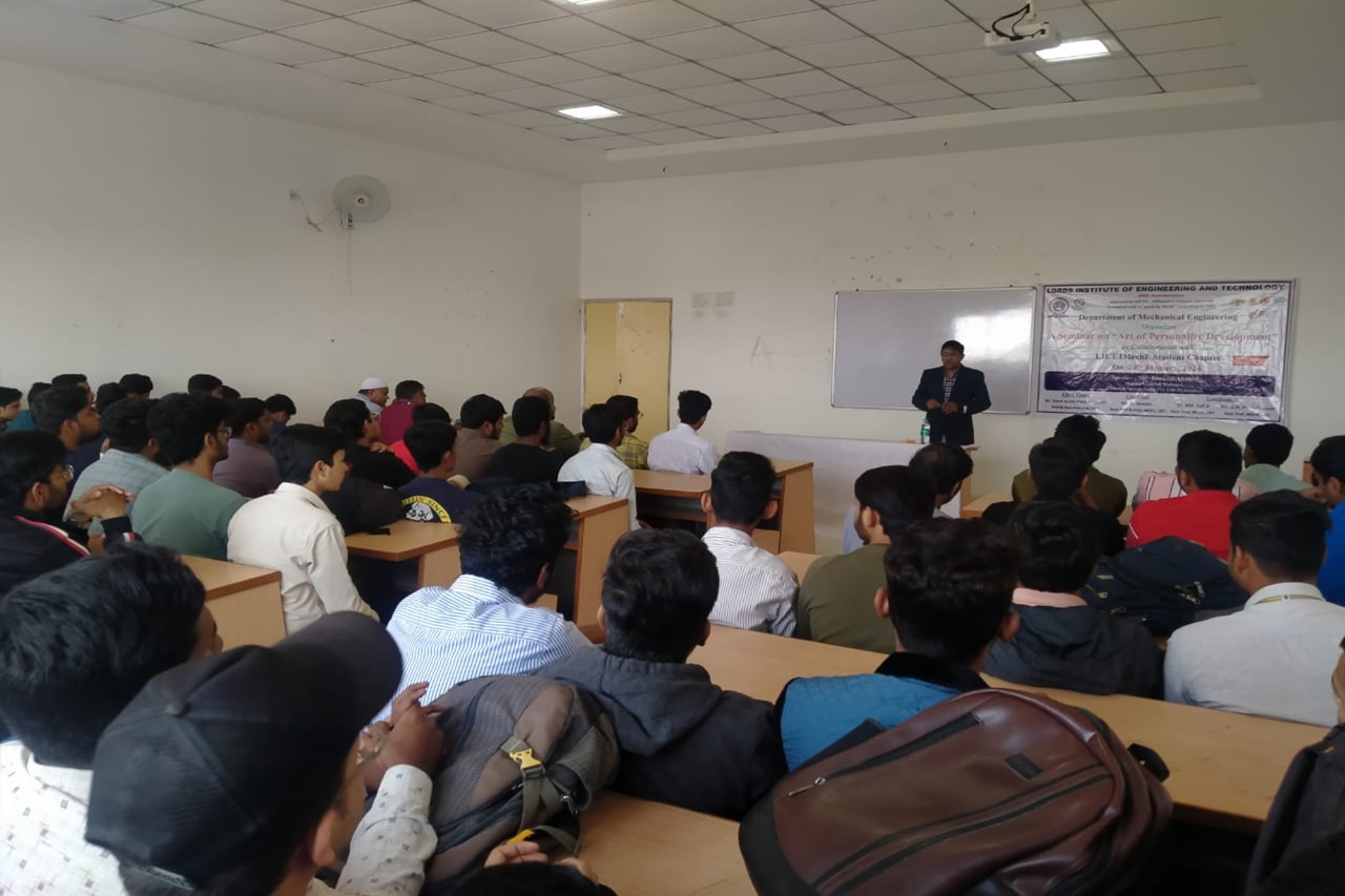 Seminar on Art of personality development - Lords Institute of ...
