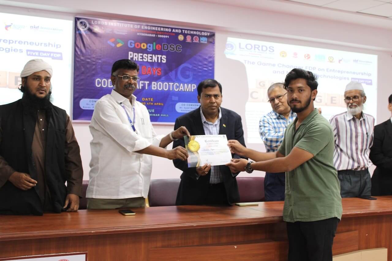 Codecraft Bootcamp - Lords Institute of Engineering and Technology