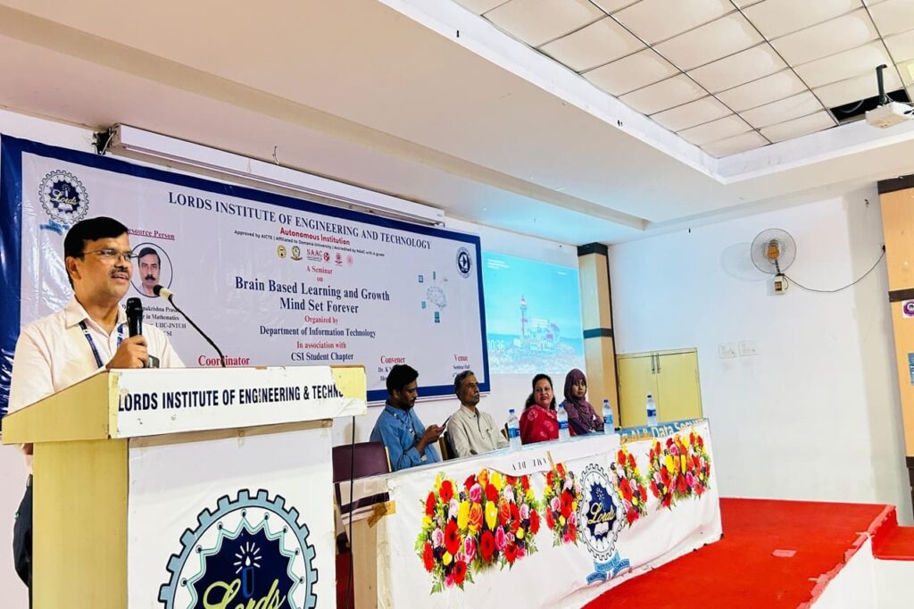 Seminar on Brain Based Learning and Growth Mindset Forever - Lords ...