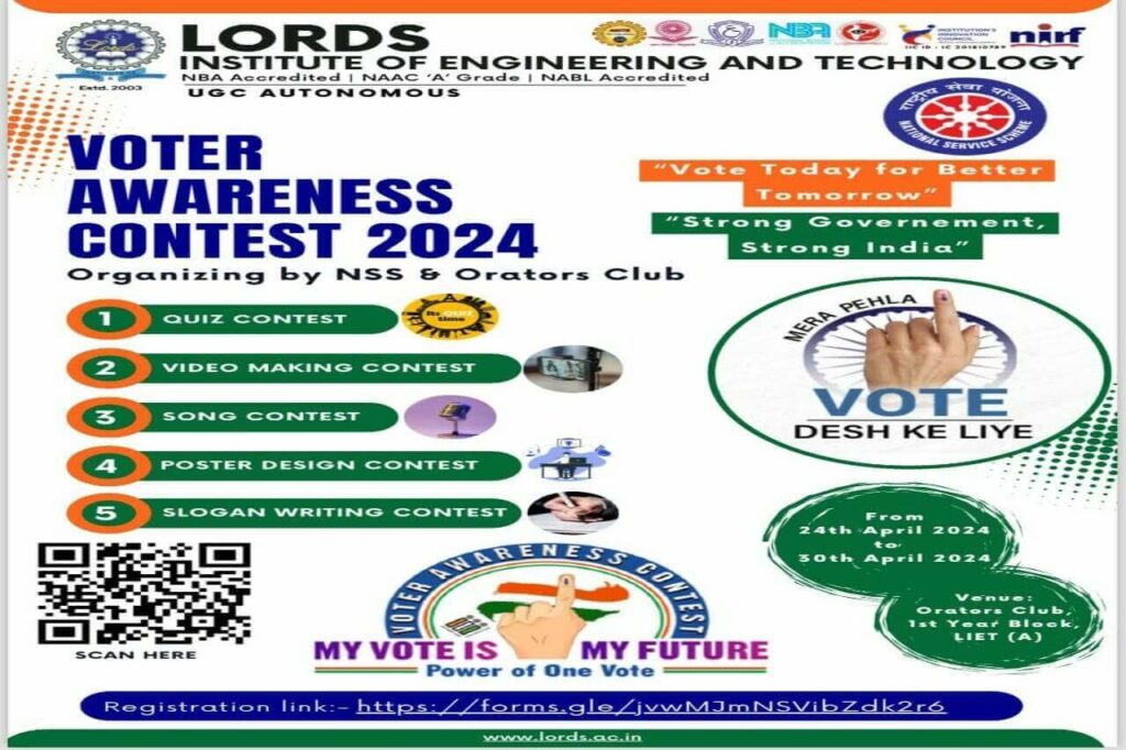 Voters Awareness Contest 2024 - Lords Institute of Engineering and ...