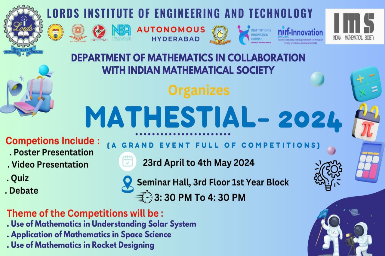Mathestial 2024 - Lords Institute of Engineering and Technology