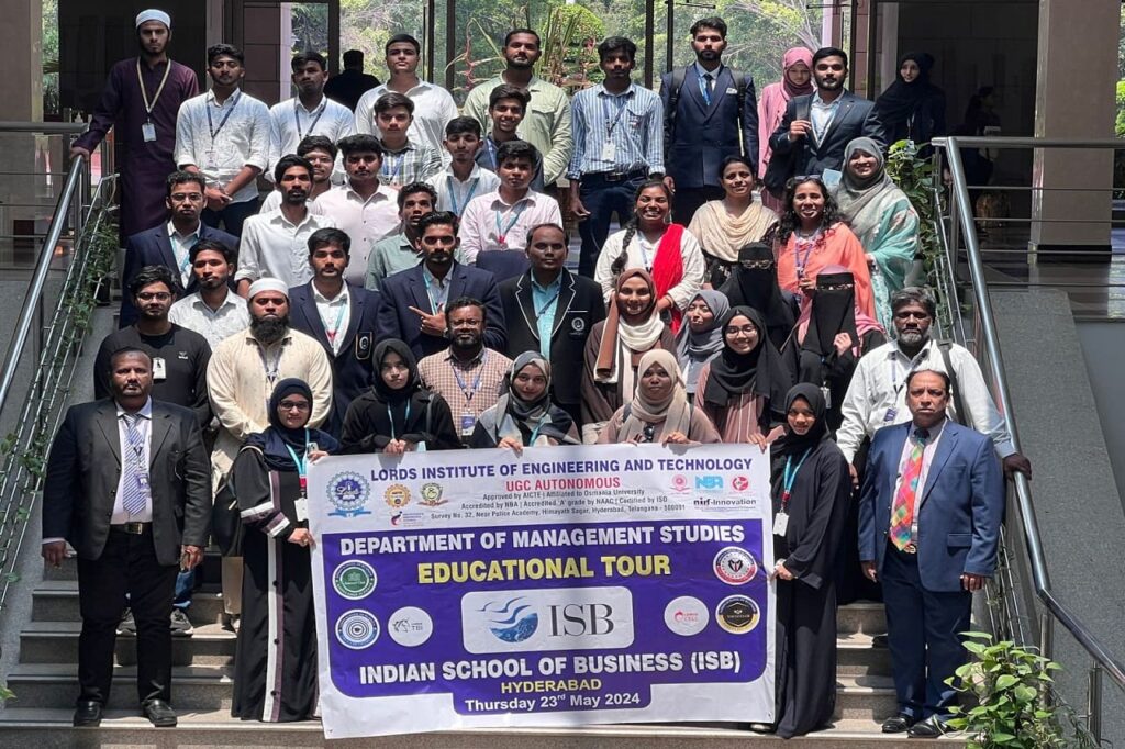 Educational Tour to ISB - Lords Institute of Engineering and Technology