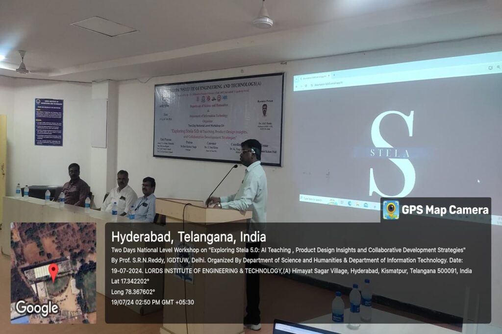 Two Days National Level Workshop on Exploring Stela 5.0:AI Teaching ...